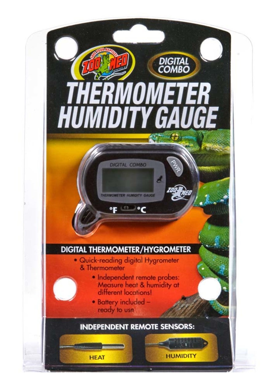 Zoo Med Digital Combo Thermometer Humidity Gauge | CRAZY FROG LADY L.L.C.