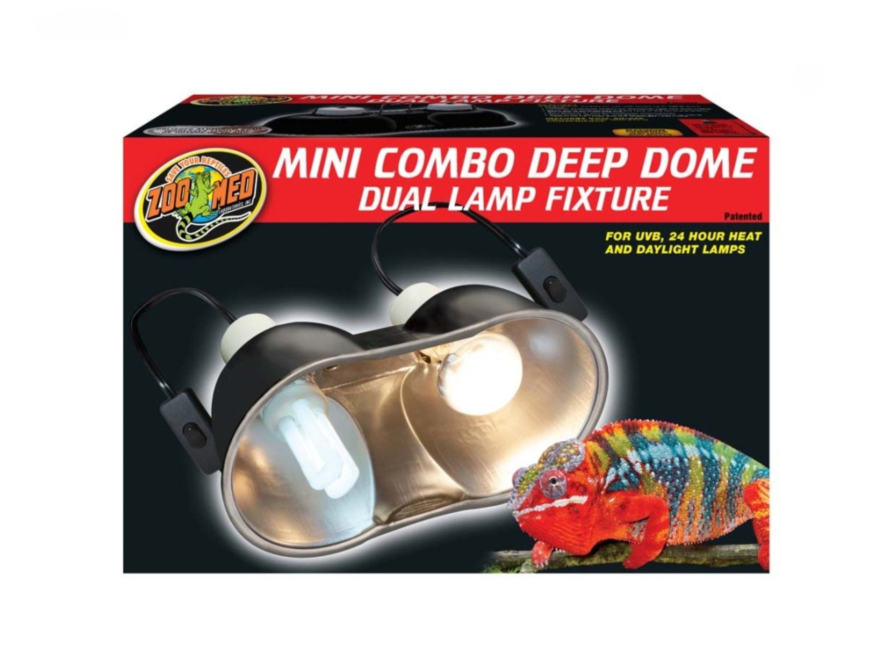 Zoo Med Mini Combo Deep Dome Lamp Fixture | CRAZY FROG LADY L.L.C.
