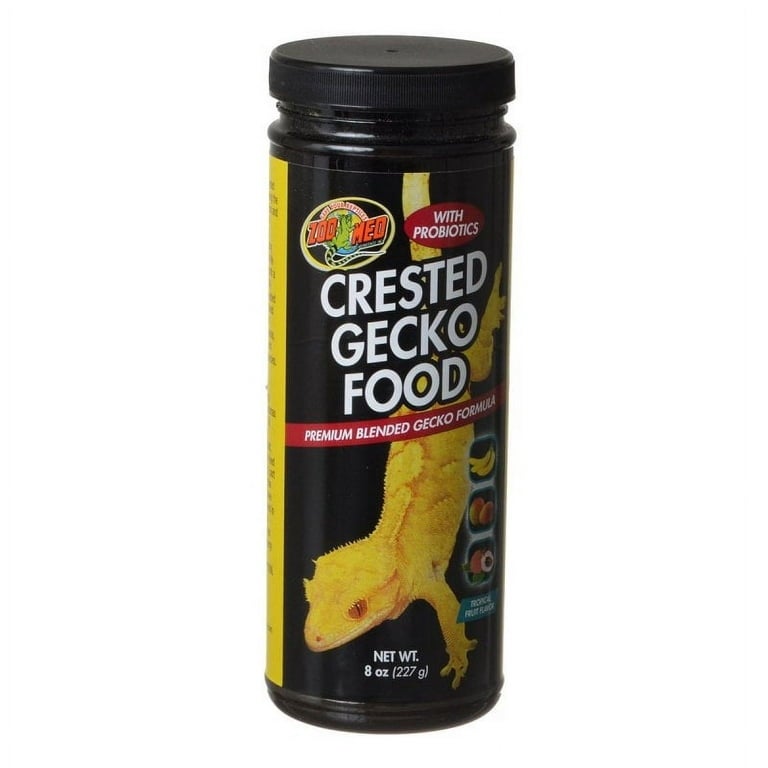 Crested Gecko Food Premium Blended Tropical Fruit Dry Food 8oz - Zoo ...